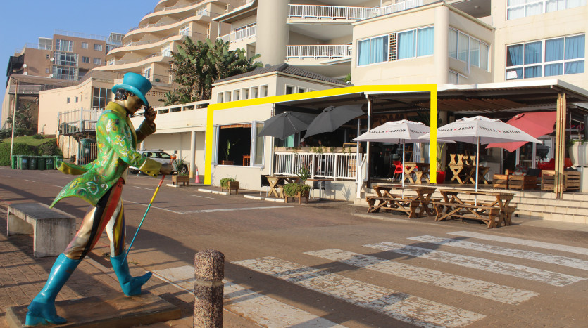 Prominent Beach Café along Umdloti Beach